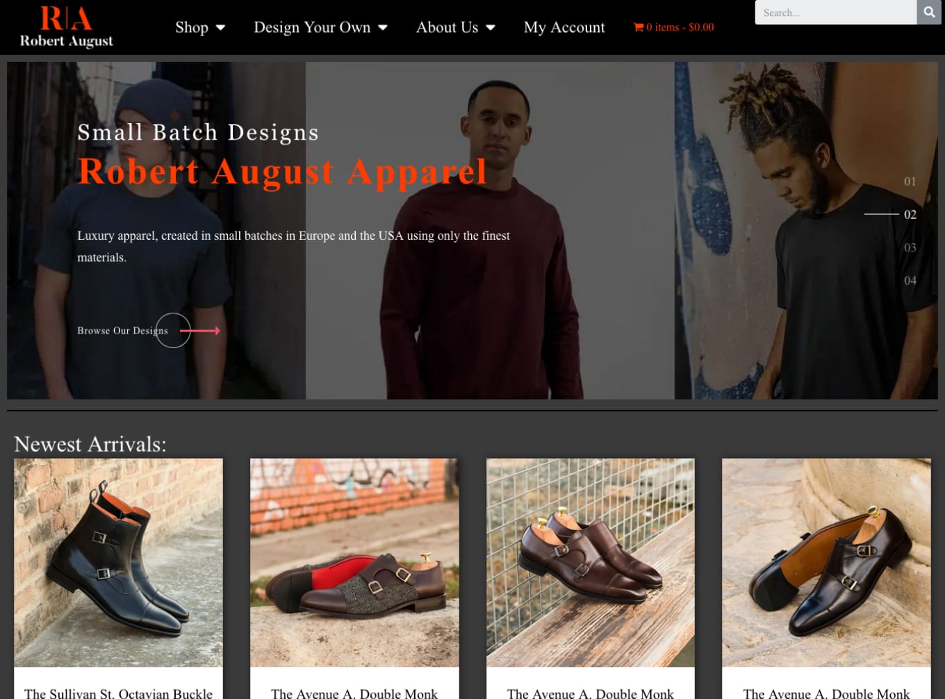 Robert August Apparel - WooCommerce Showcase