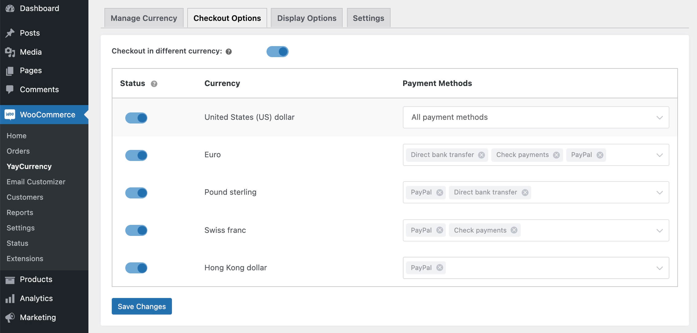Multi-Currency Switcher Documentation - WooCommerce