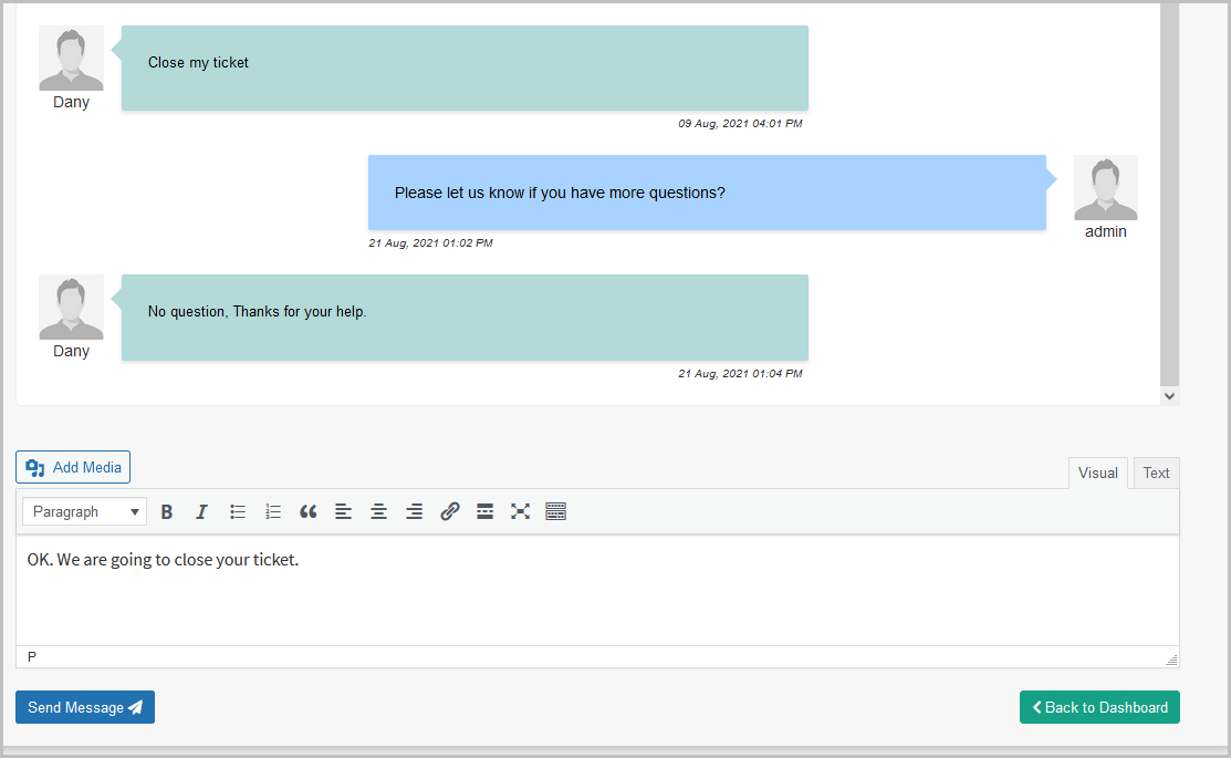 WooCommerce Support Ticket System Plugin - General & Order Tickets