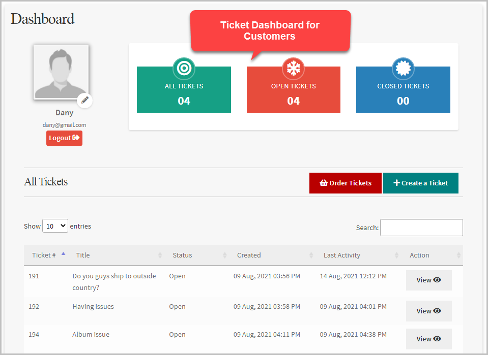 WooCommerce Support Ticket System Plugin - General & Order Tickets