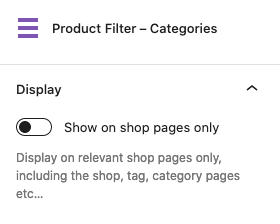 Product Filter – Categories Documentation - WooCommerce