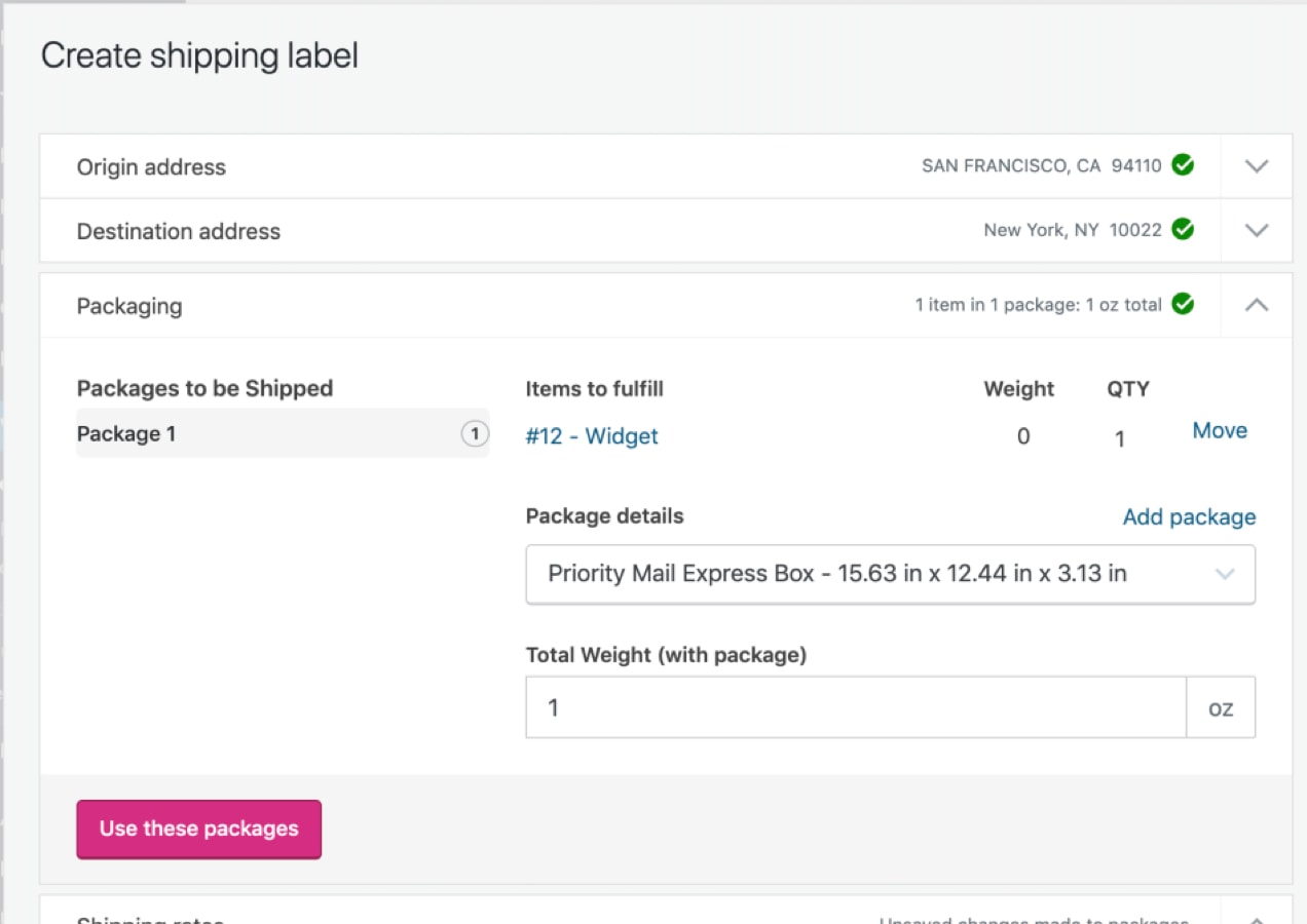 How to Create and Print Shipping Labels with WooCommerce