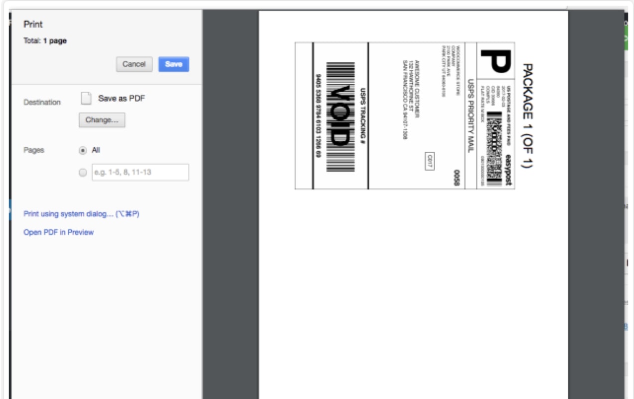 How To Create And Print Shipping Labels With Woocommerce