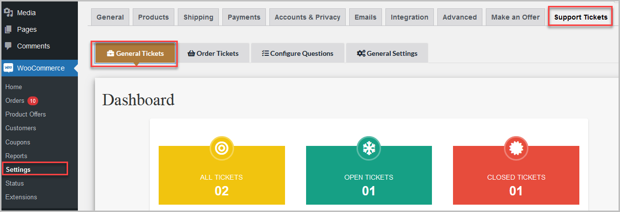 WooCommerce Support Ticket System Plugin