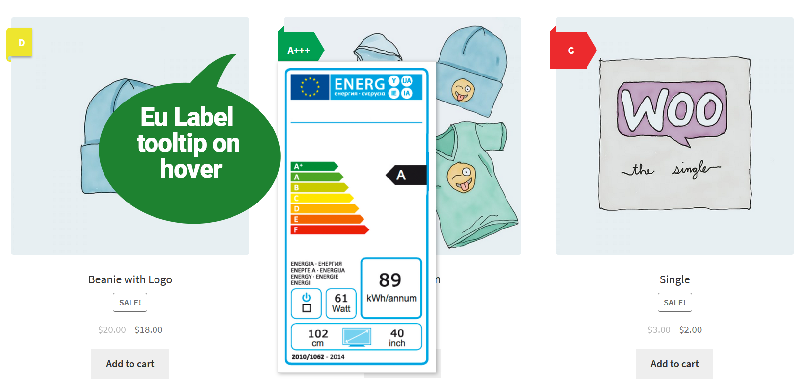 EU Energy Label for WooCommerce – Customisable & Easy to Use