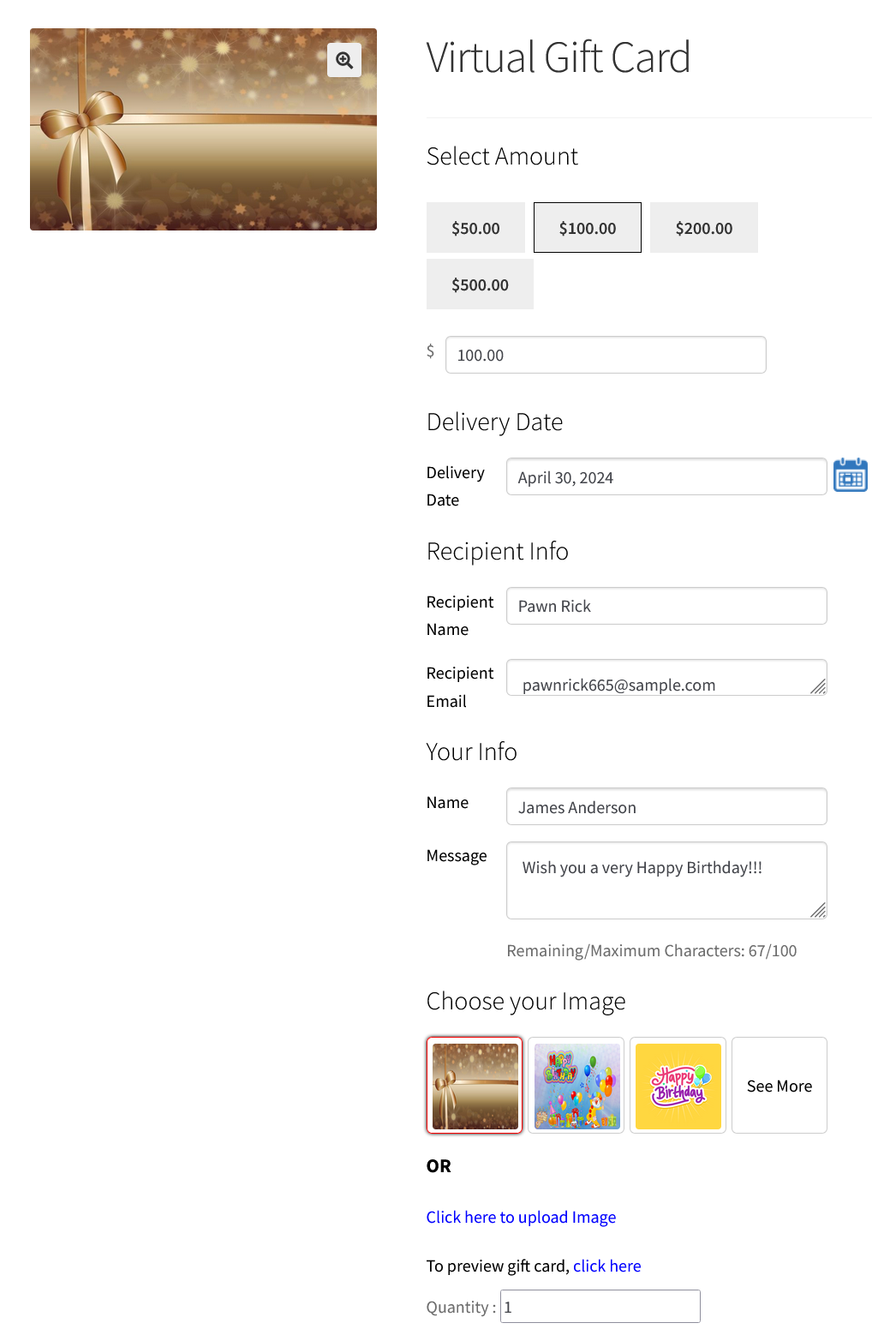 Gift Cards Pro for WooCommerce – Virtual Gift Cards, Physical Gift ...