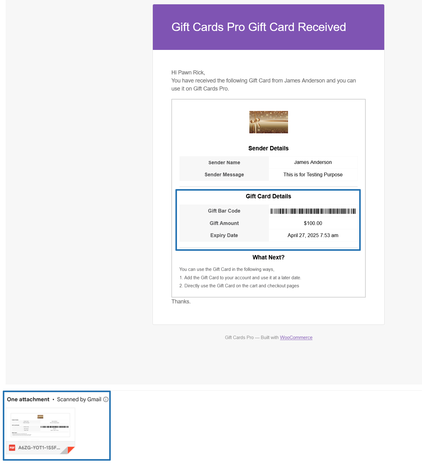 Gift Cards Pro for WooCommerce – Virtual Gift Cards, Physical Gift ...