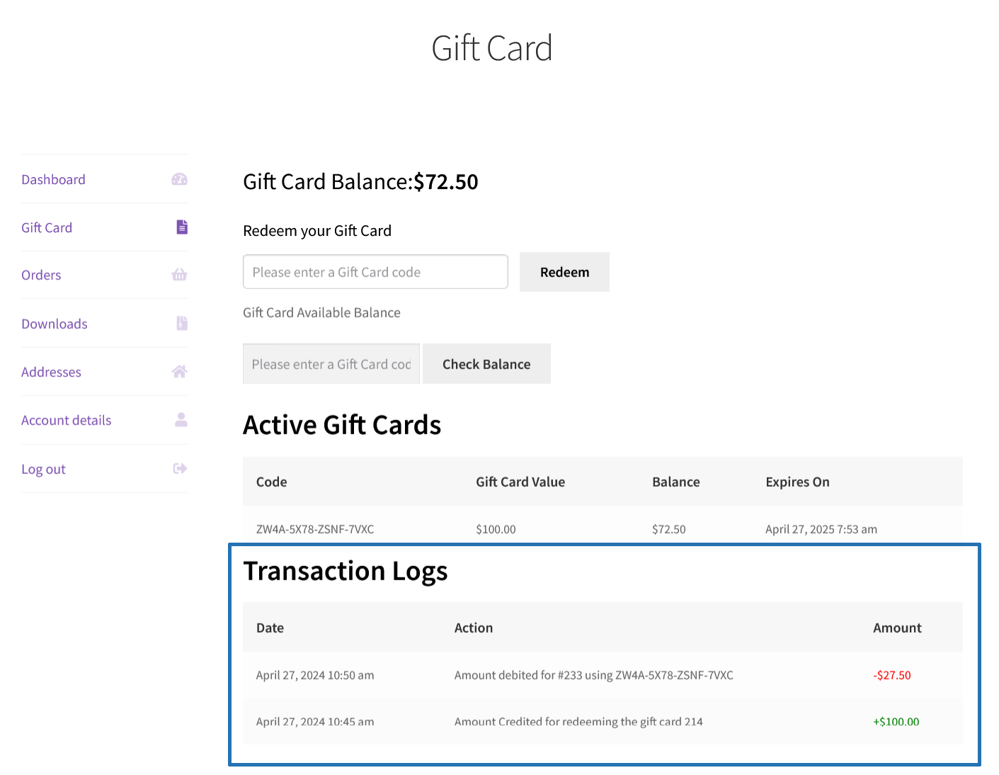 Gift Cards Pro for WooCommerce – Virtual Gift Cards, Physical Gift ...