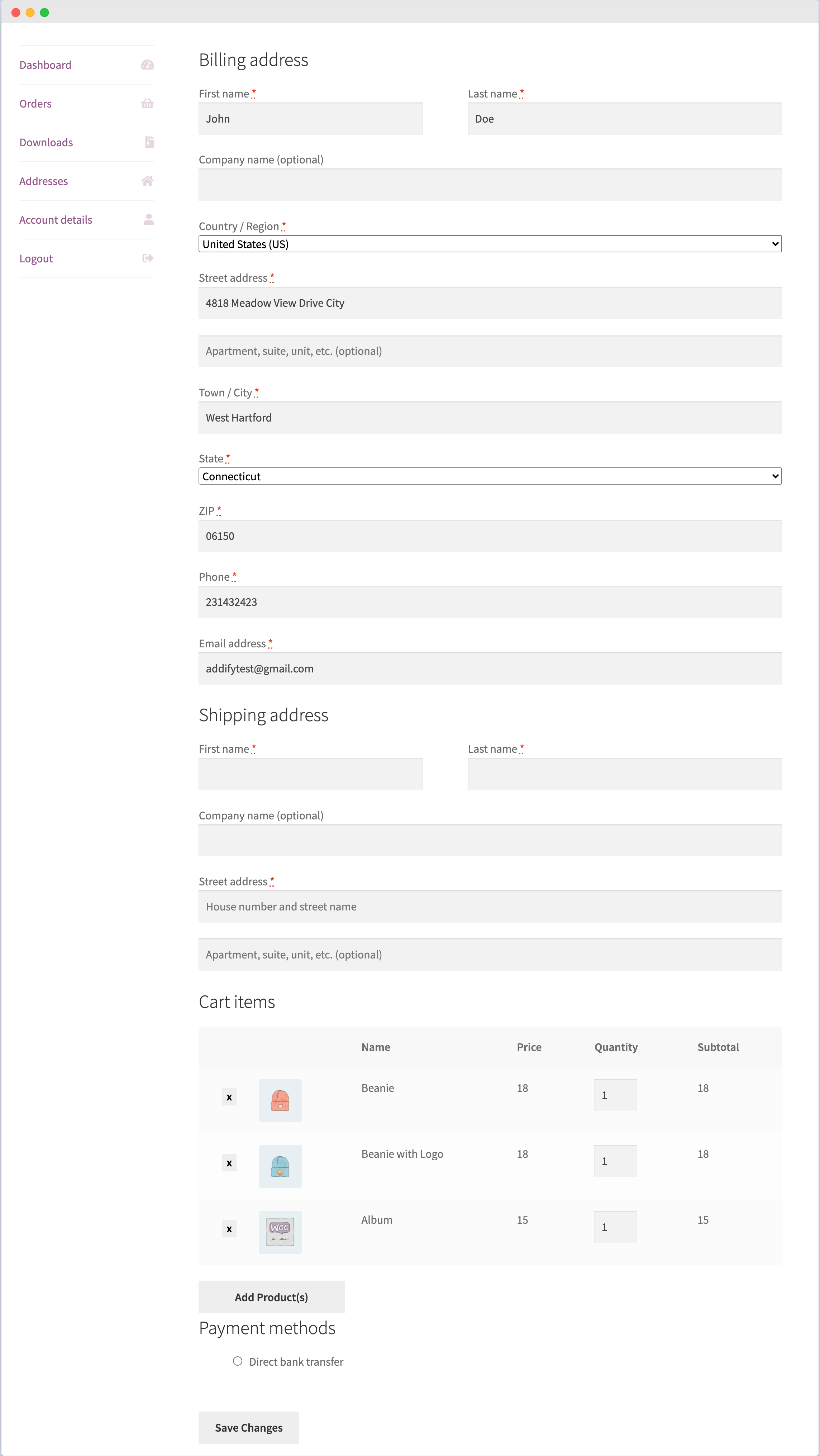 WooCommerce Edit Order by Customer Extension