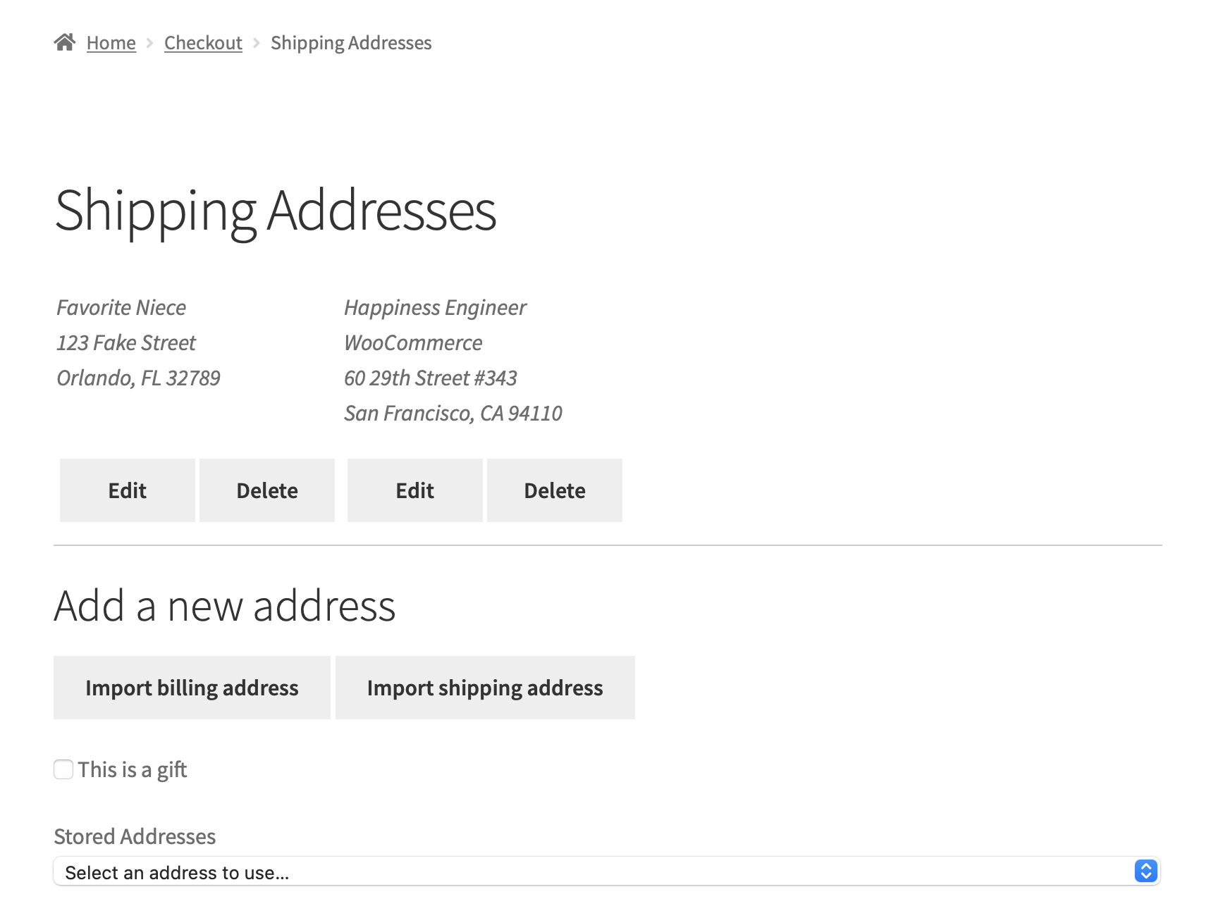 Shipping Multiple Addresses Documentation - WooCommerce