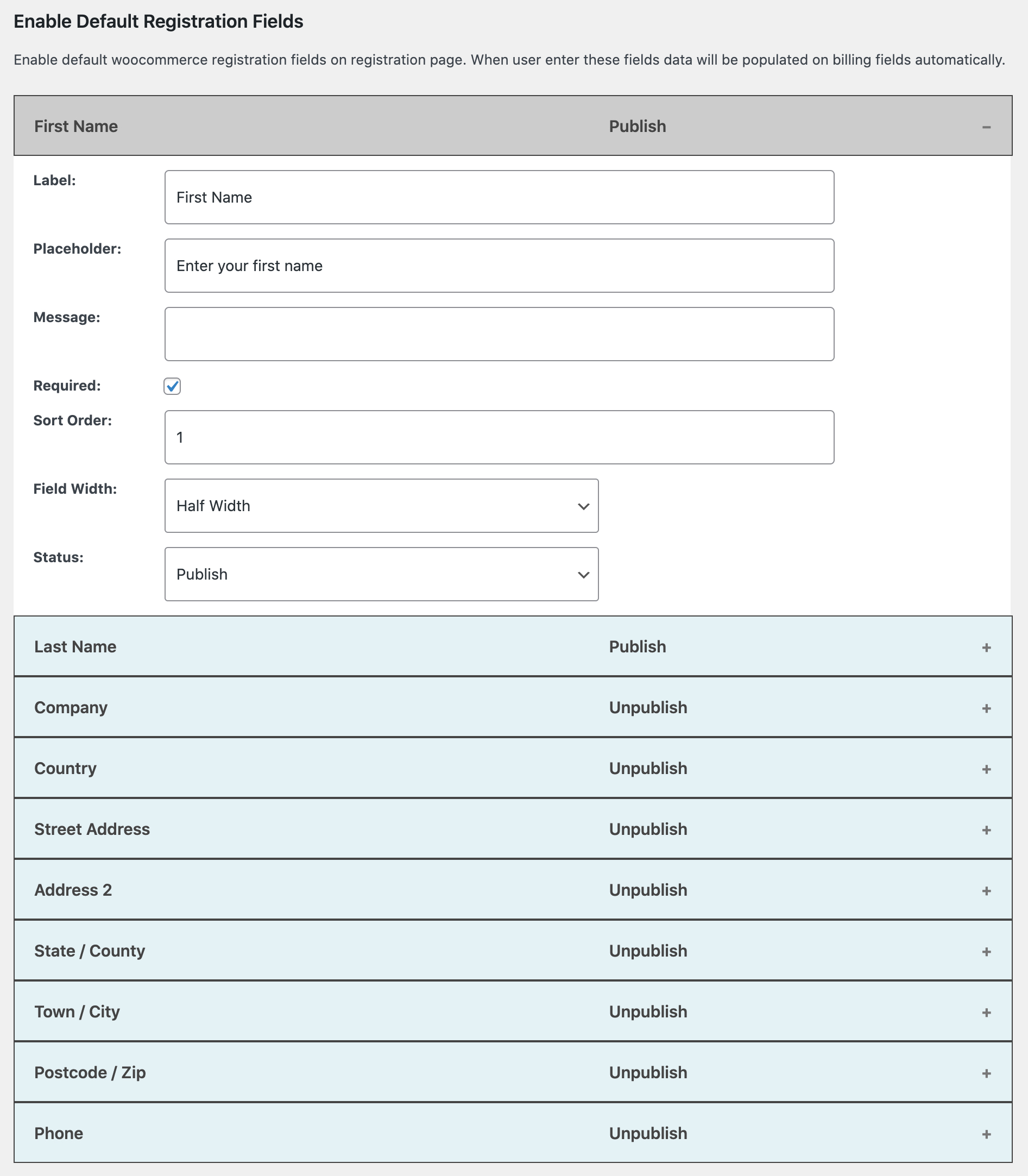 Woocommerce Custom Fields Extension Docs