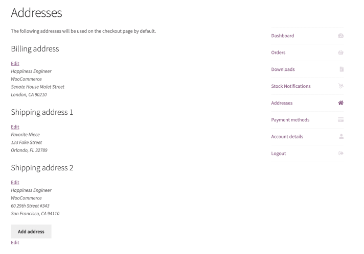 Shipping Multiple Addresses Documentation - WooCommerce