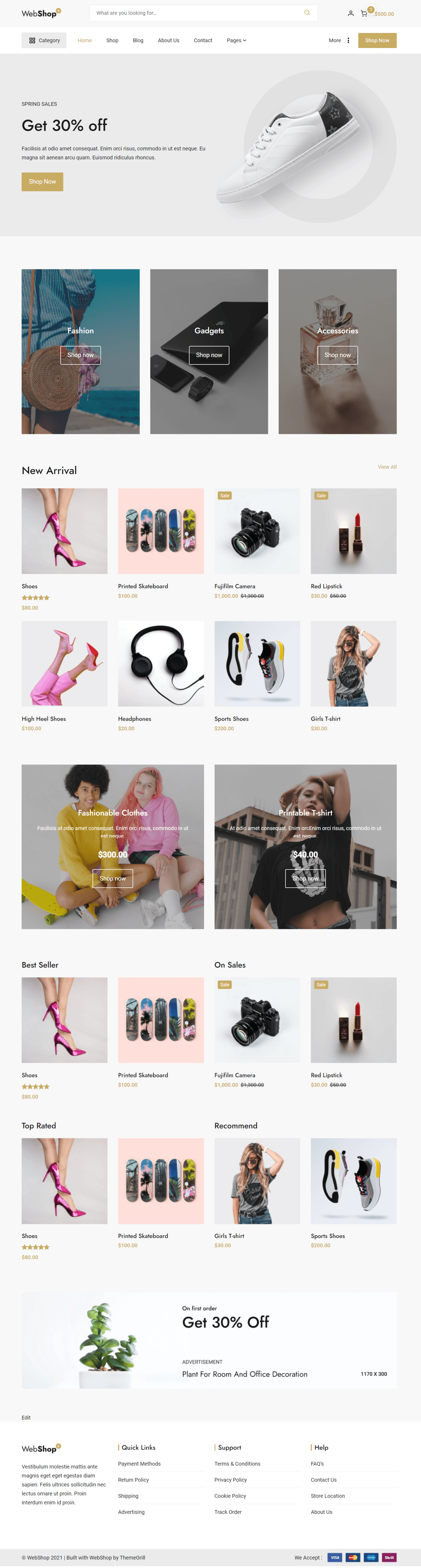 WebShop Documentation - Modern Premium WooCommerce theme