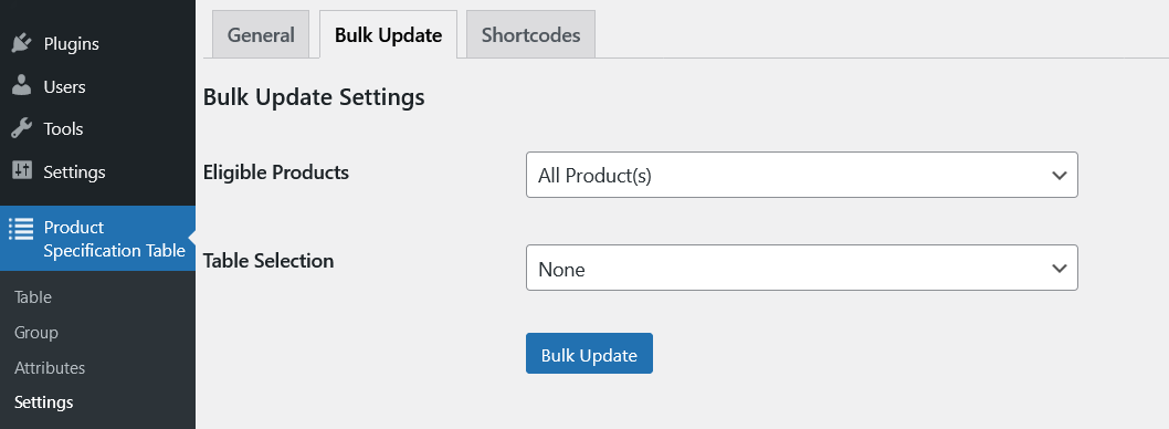 Product Specification Table For Woocommerce Show Additional Info On