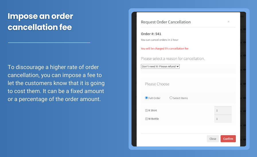 WooCommerce Cancel Order Plugin