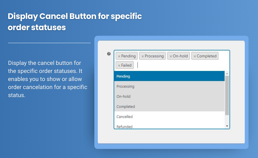 WooCommerce Cancel Order Plugin