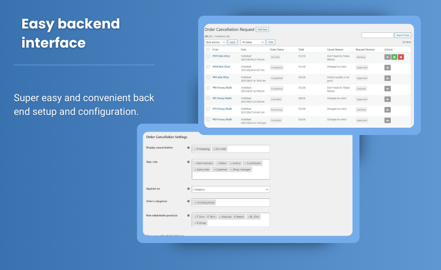 WooCommerce Cancel Order Plugin