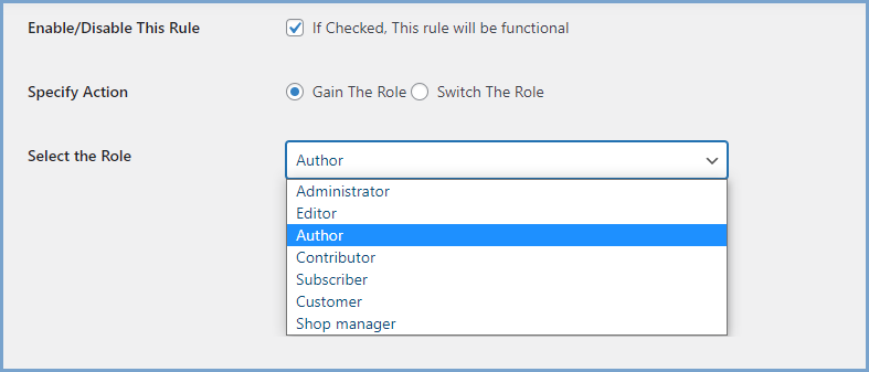 Automatic User roles editor - Add, Assign and Switch roles