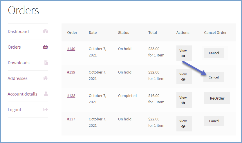 Customer Order Cancellation for WooCommerce - Woo Marketplace