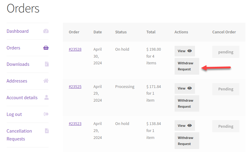 Customer Order Cancellation for WooCommerce - Woo Marketplace
