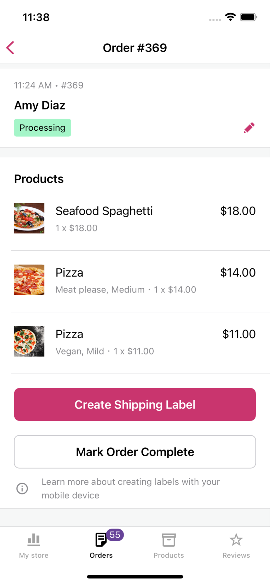 Creating Shipping Labels in the Mobile Apps Documentation - WooCommerce