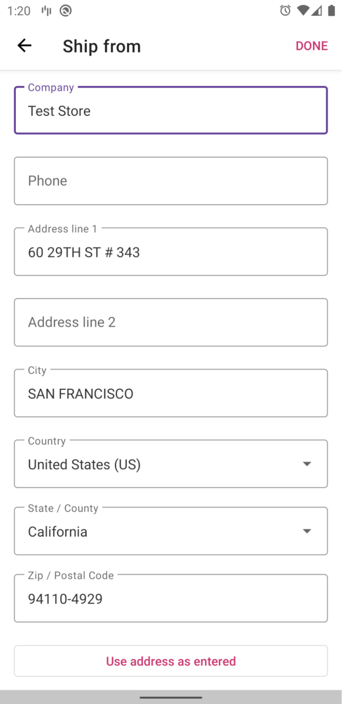 Creating Shipping Labels in the Mobile Apps Documentation - WooCommerce