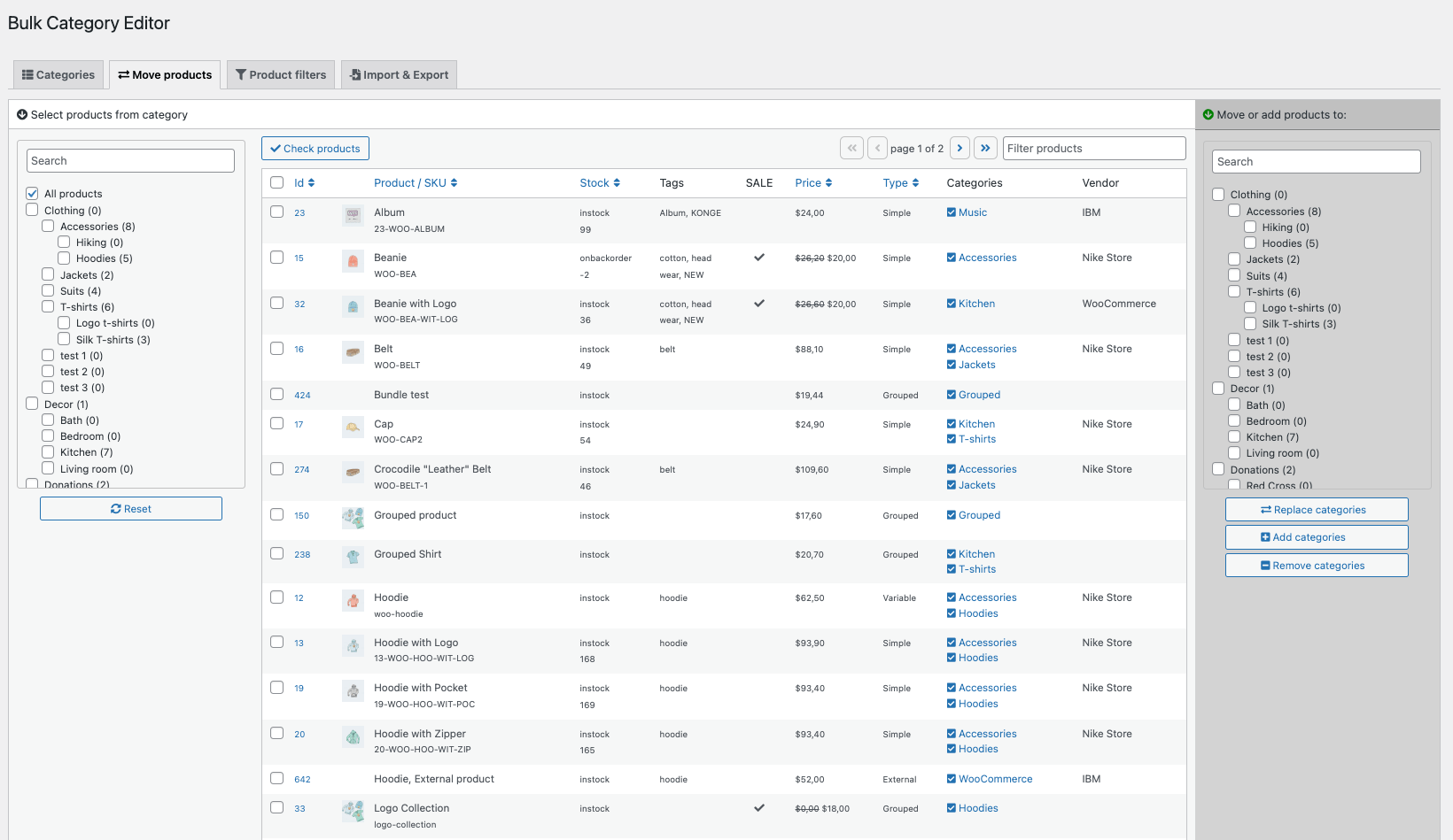 Bulk Category Editor for WooCommerce Documentation - WooCommerce