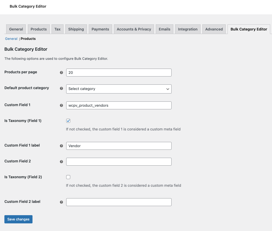 Bulk Category Editor for WooCommerce Documentation - WooCommerce