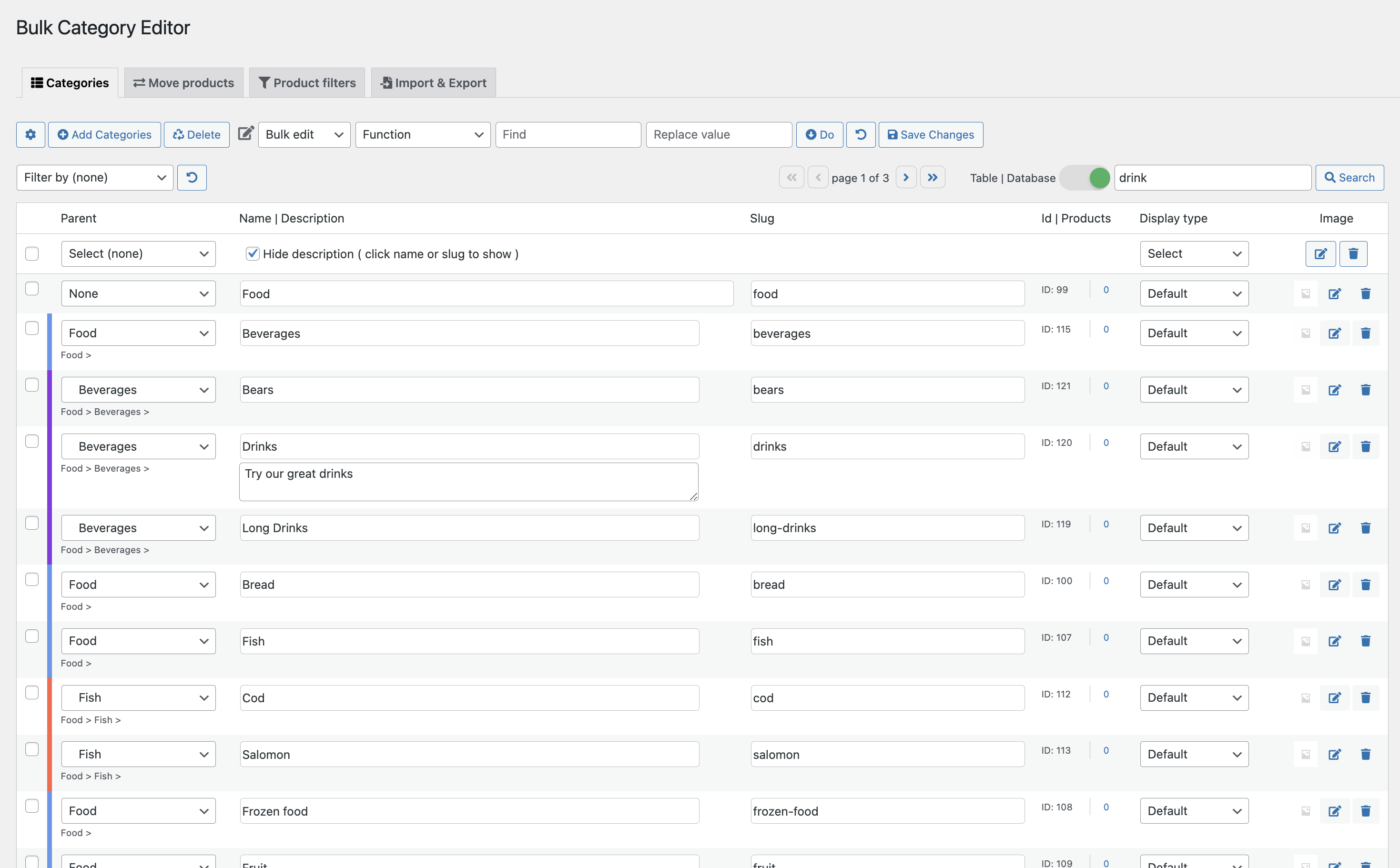 Bulk Category Editor for WooCommerce - WooCommerce