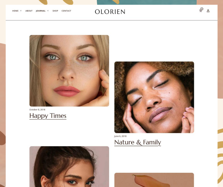 Olorien - Cosmetics Health and Beauty WooCommerce Theme
