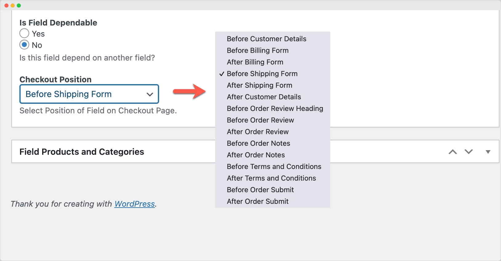 WooCommerce Checkout Fields - Add & Edit Checkout Field