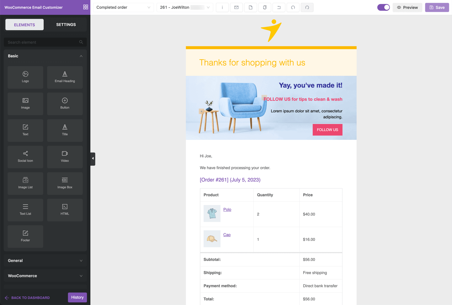 Email Customizer for WooCommerce Documentation - WooCommerce