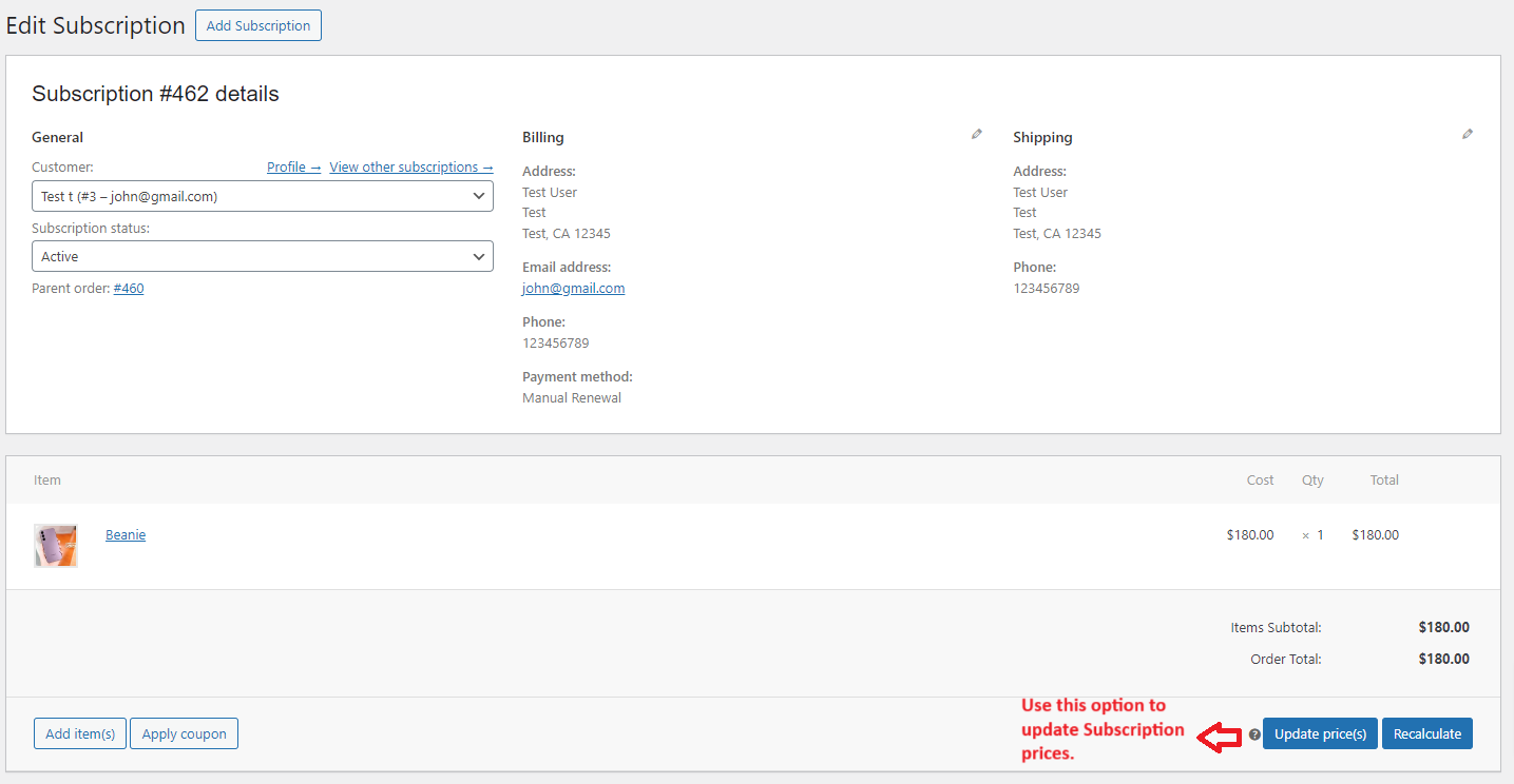 Bulk Updater for WooCommerce Subscriptions - Price Update for Existing Subscriptions