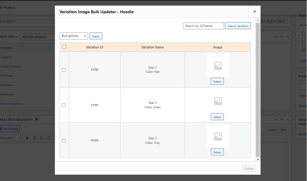 Variation Image Bulk Updater for WooCommerce Documentation - WooCommerce