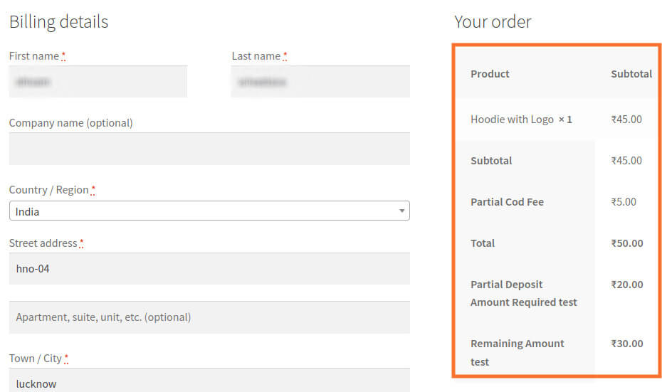 Partial COD(cash on delivery) for WooCommerce | WP Swings