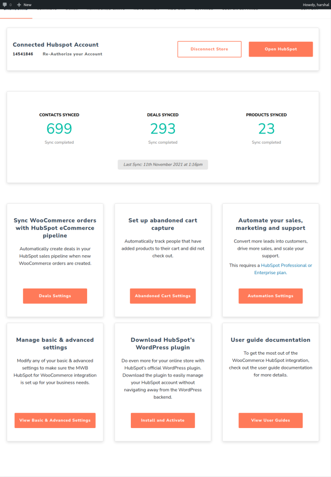 Hubspot for WooCommerce Documentation | MakeWebBetter