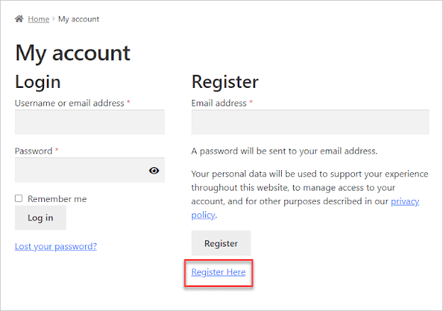 User Registration for WooCommerce - WooCommerce