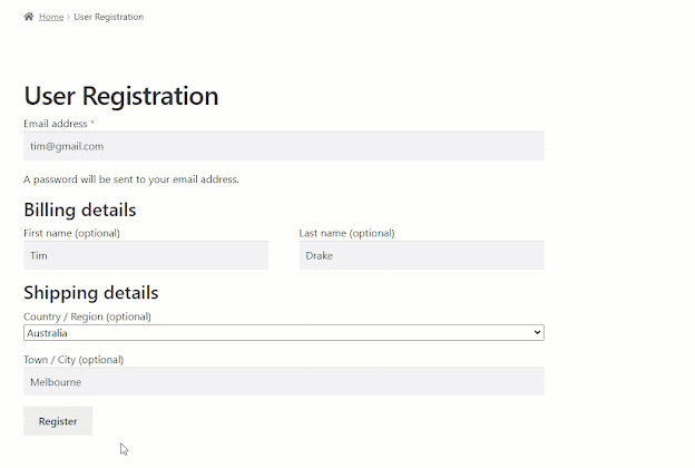 User Registration for WooCommerce - WooCommerce