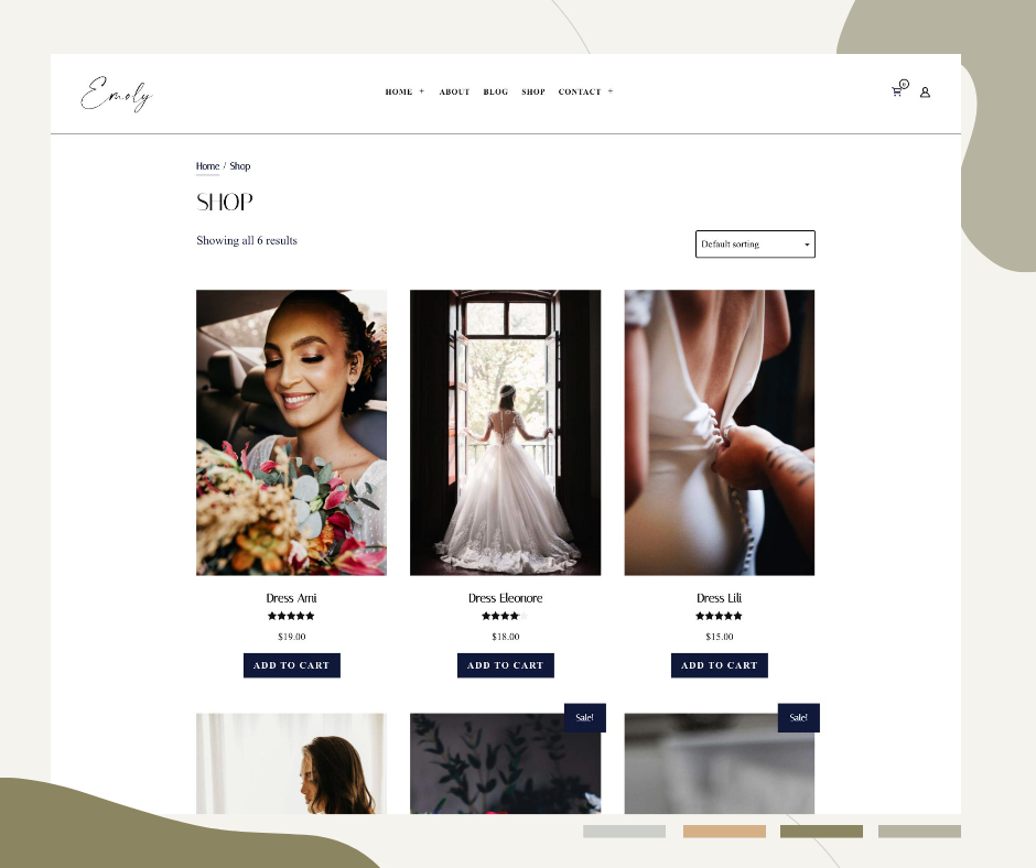 Emoly - Wedding Fashion WooCommerce Theme