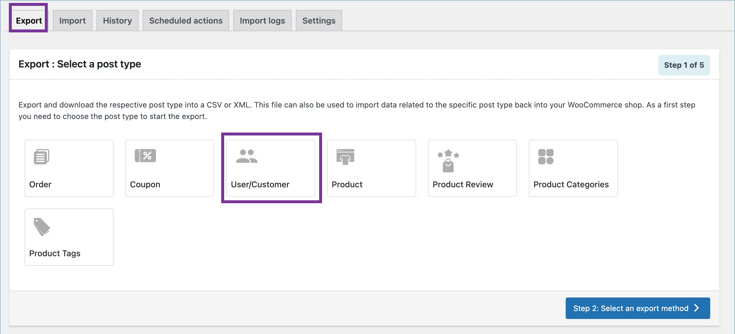 Import And Export Of Woocommerce Users Documentation Woocommerce
