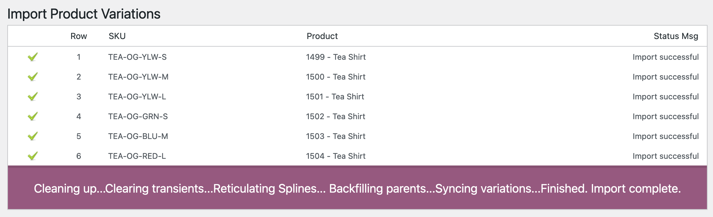 Importing Product Variations Documentation - WooCommerce