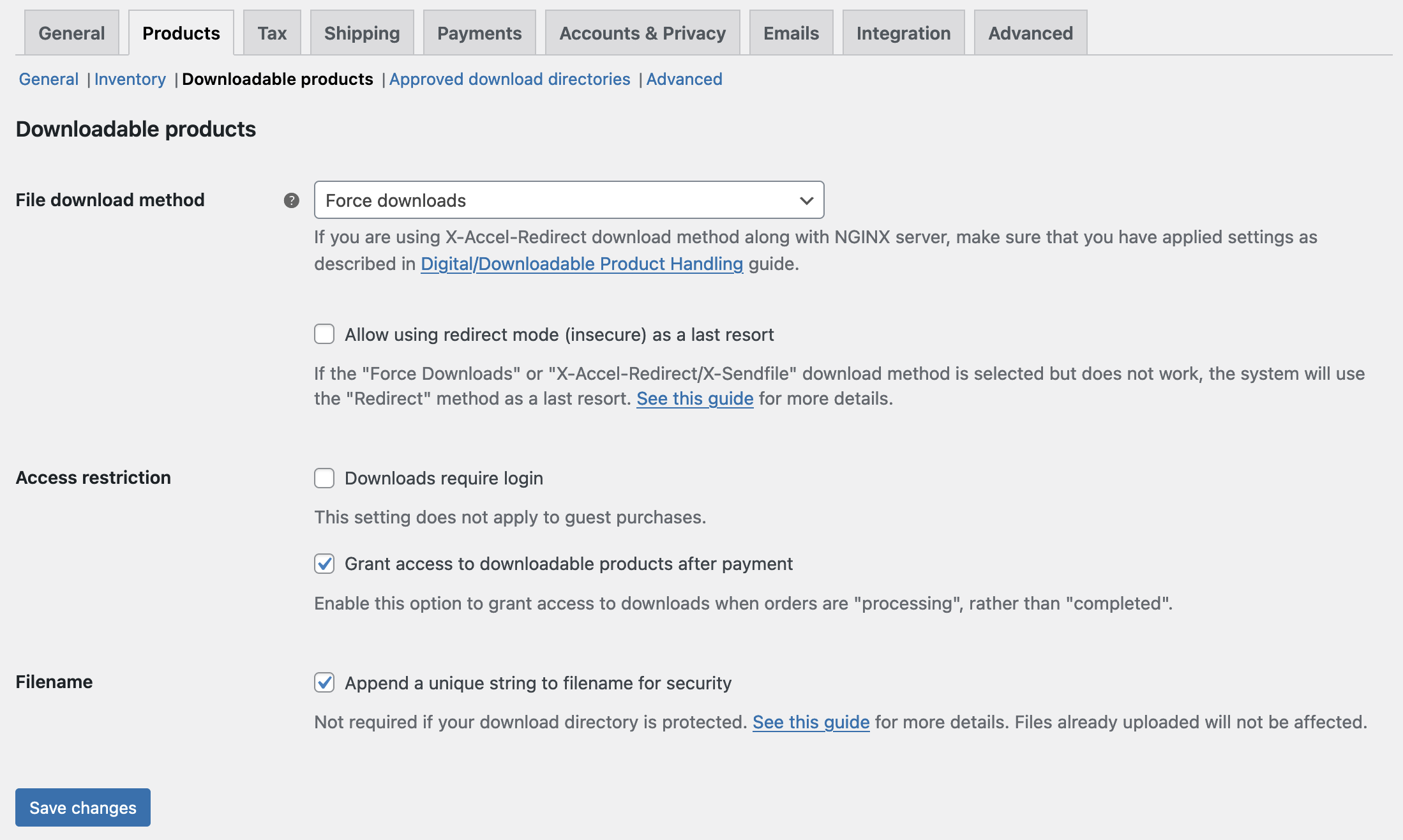 Digital/Downloadable Product Guide Documentation - WooCommerce