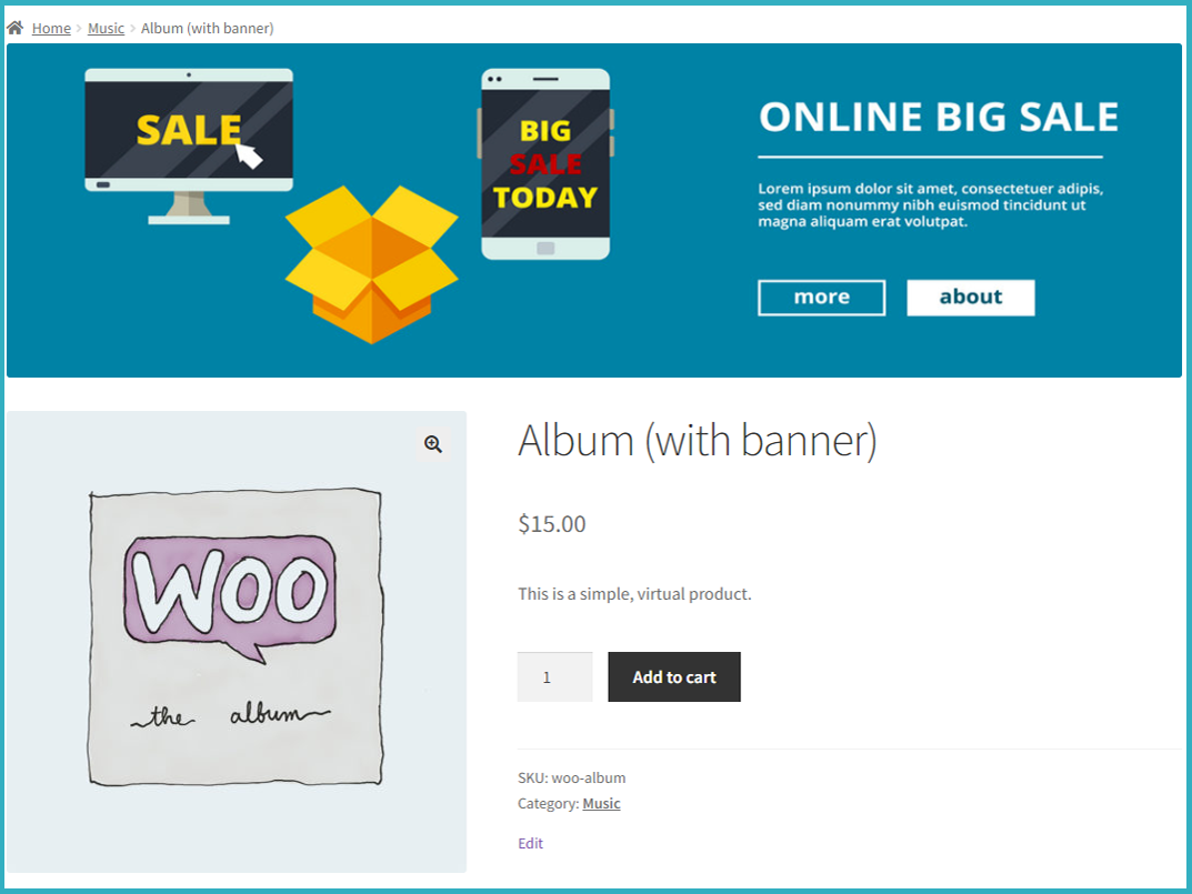 WooCommerce Banner Plugin, Add Banners to Product and Shop