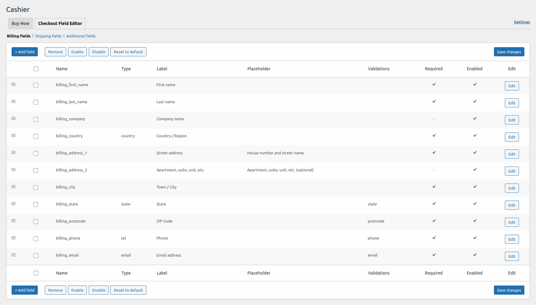 Checkout Field Editor Documentation - WooCommerce
