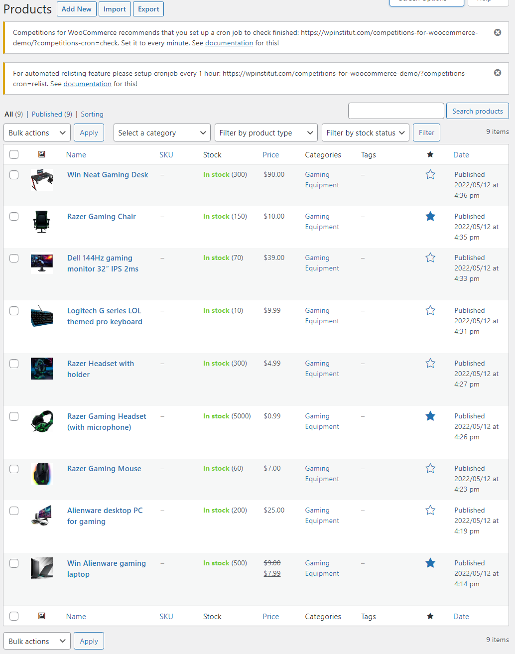 Competitions for WooCommerce - WooCommerce Marketplace