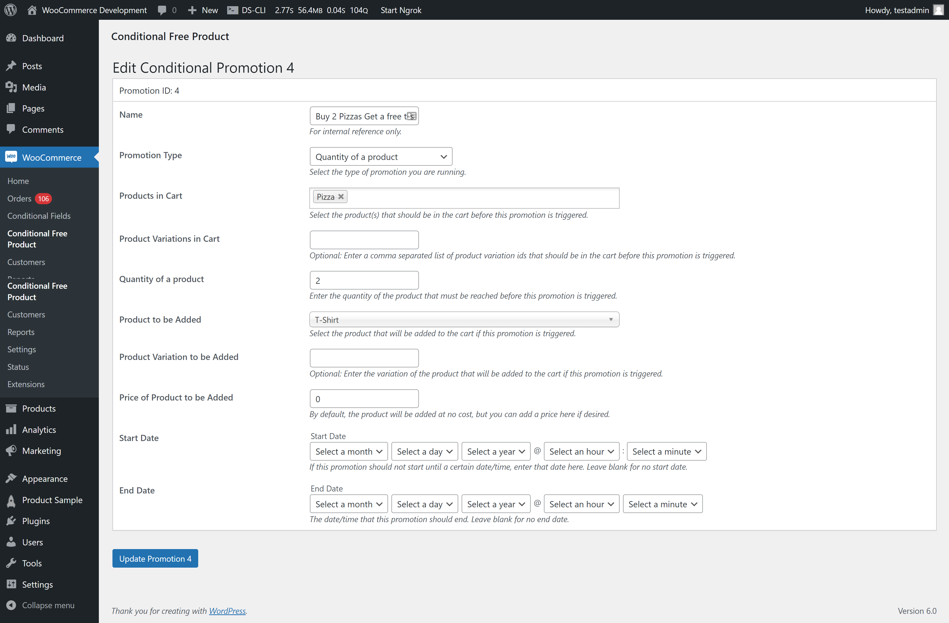 Conditional Free Product for WooCommerce Documentation - WooCommerce