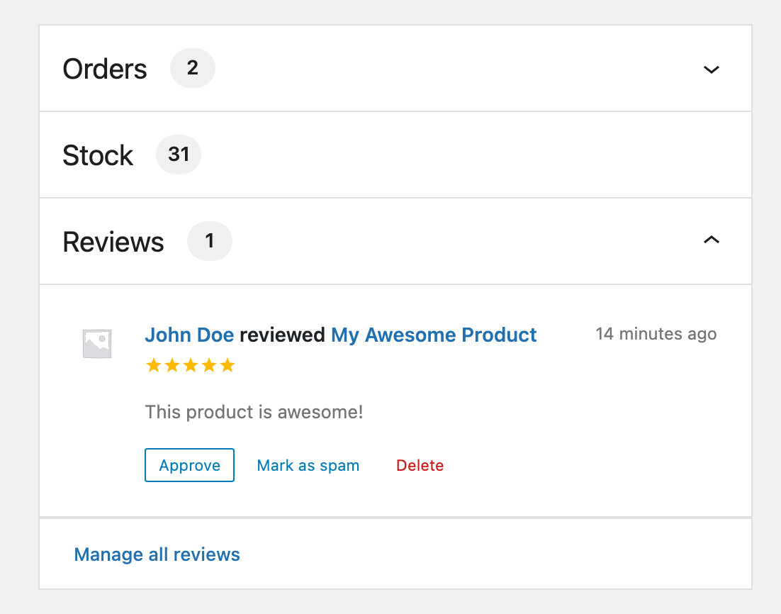 Product Reviews Documentation - WooCommerce