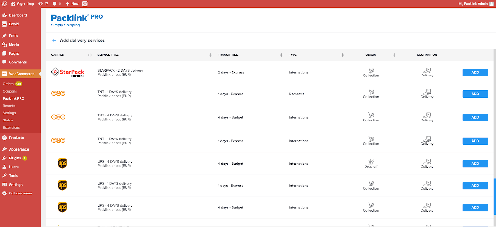 Packlink PRO - WooCommerce Marketplace