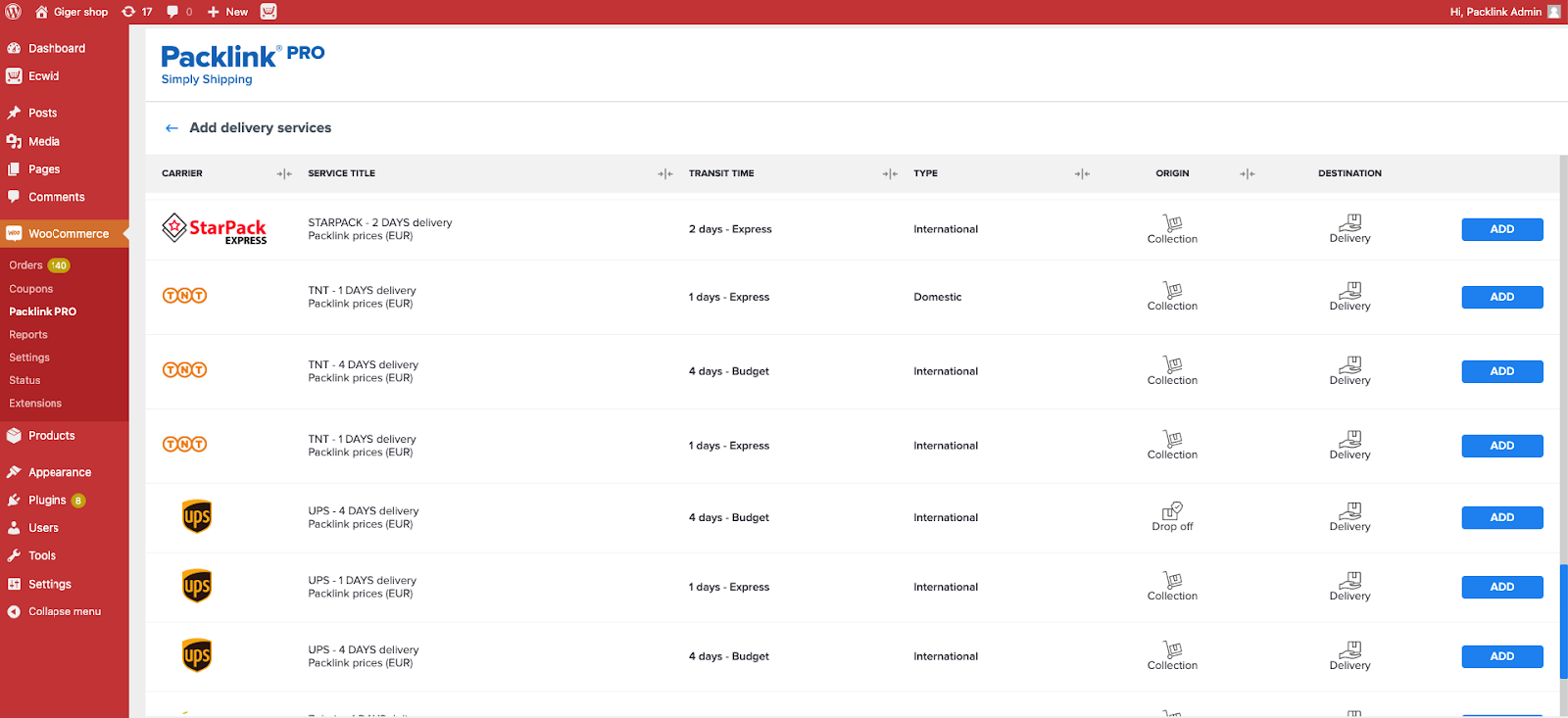 Packlink PRO - WooCommerce