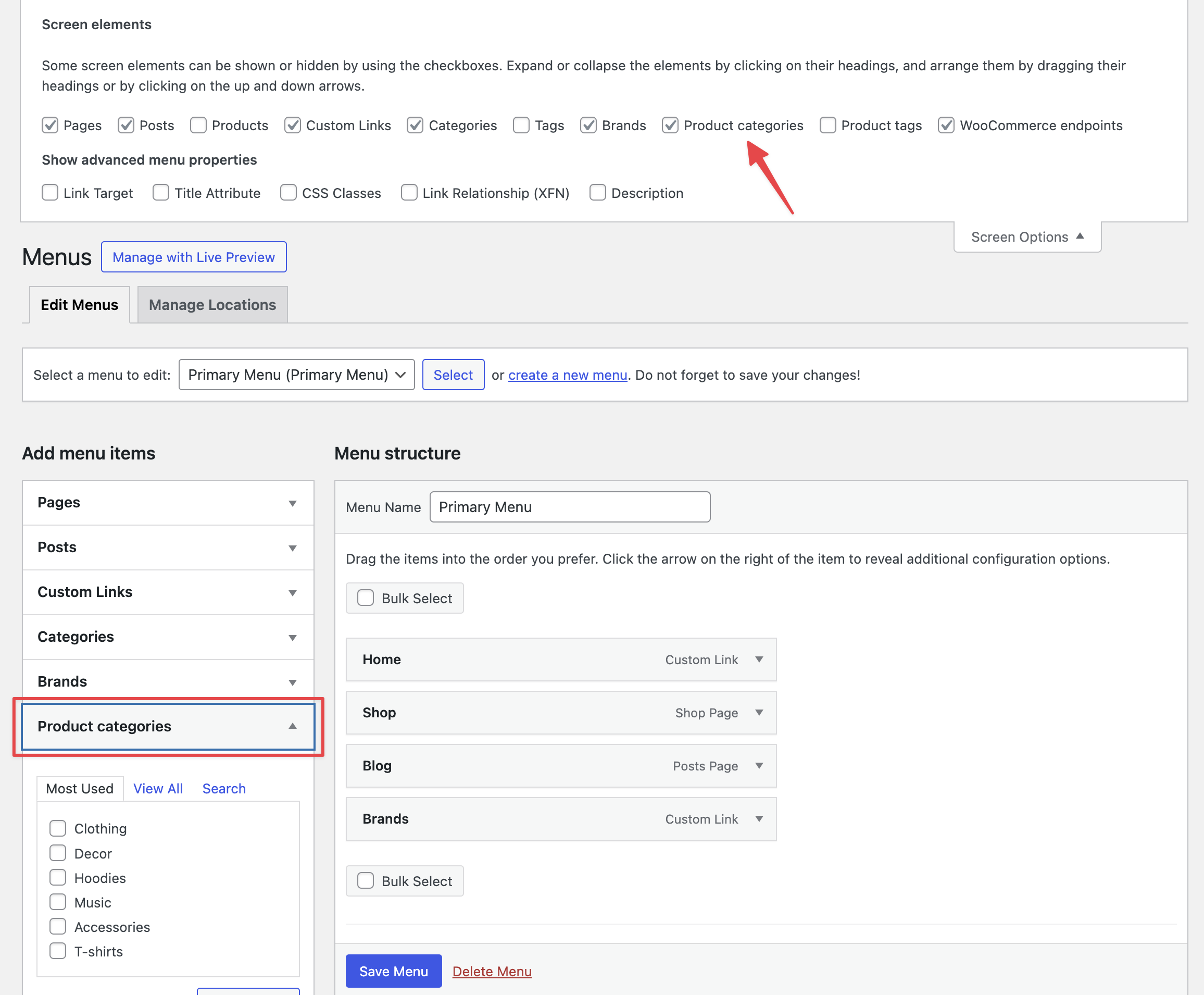 Managing Product Categories, Tags and Attributes Documentation ...